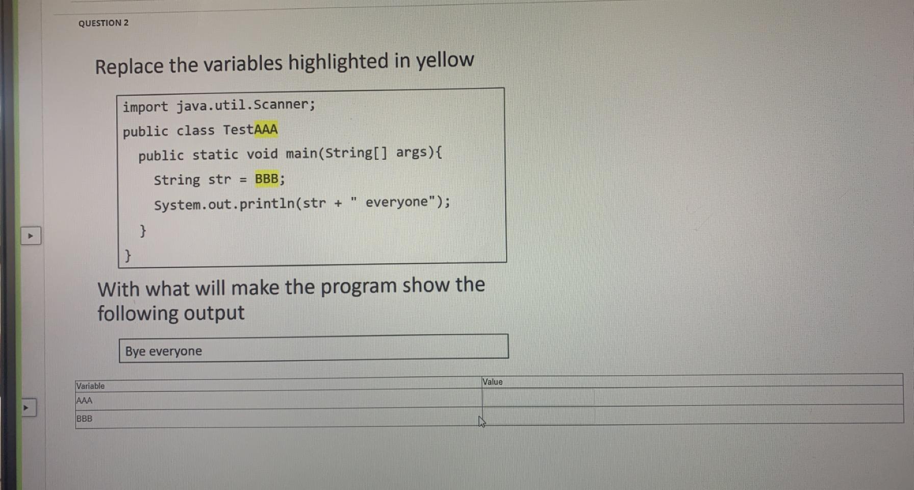Solved Replace the variables highlighted in yellow import | Chegg.com