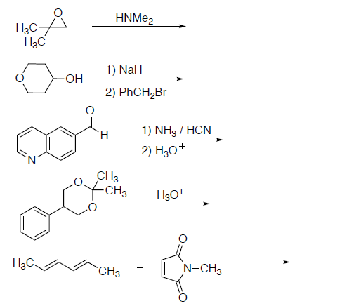 Solved HNME2 H3C- H3C 1) NaH ОН 2) PHCH,Br 1) NH3 / HCN `H. | Chegg.com