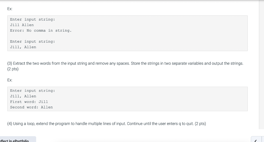 Solved Instructor note: Use the indexOf0, substring0, and | Chegg.com