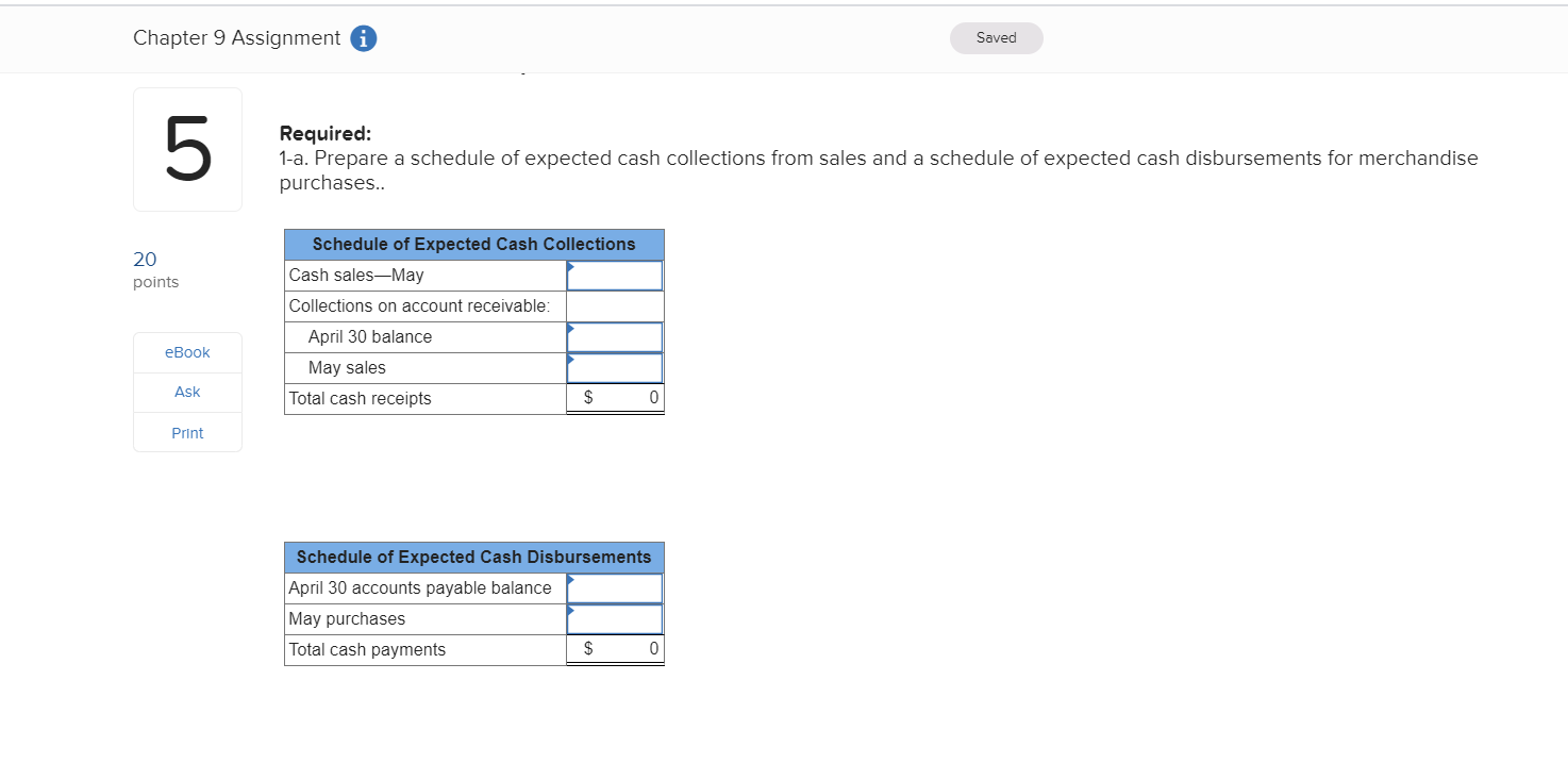 Solved Chapter 9 Assignment A Saved Help Save a Problem 9-18 | Chegg.com