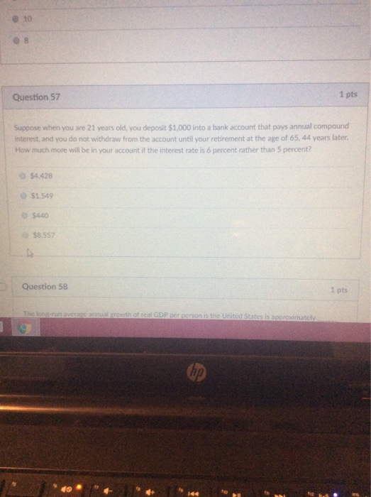 Solved Suppose when you are 21 years old, you deposit $1,000 | Chegg.com