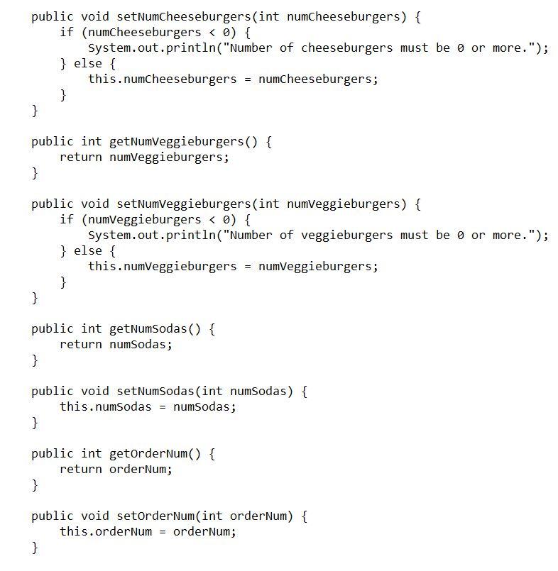 Solved In this part we want to change the way our ordering | Chegg.com