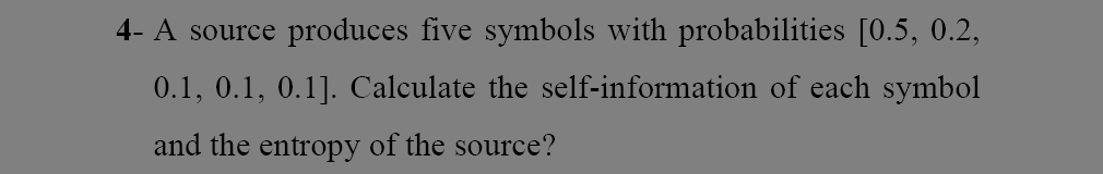Solved Discussion (using matlab)4- A source produces five | Chegg.com