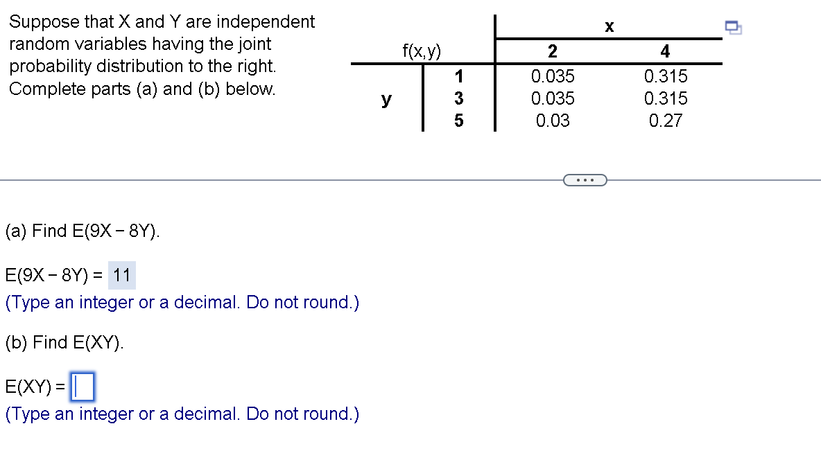 Solved Suppose that X and Y are independent random variables | Chegg.com