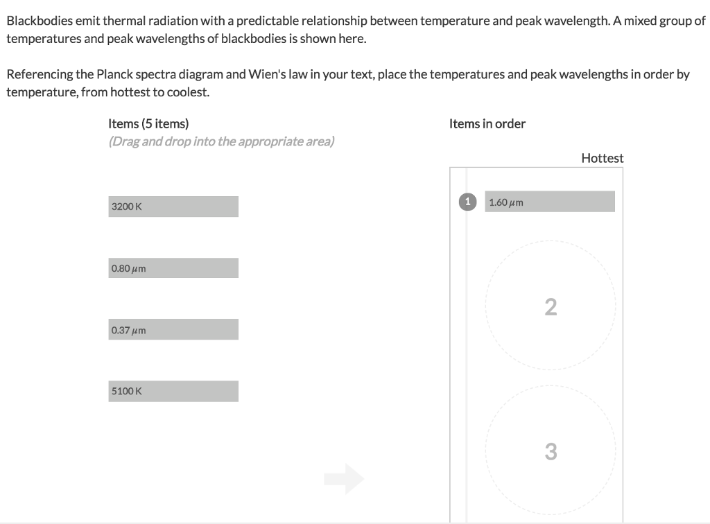 Solved Blackbodies emit thermal radiation with a predictable | Chegg.com