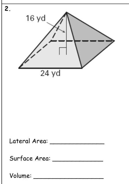 Solved Find the lateral area, surface area, and volume of | Chegg.com