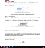 Solved Queries Filename: queries.sql Write SELECT | Chegg.com