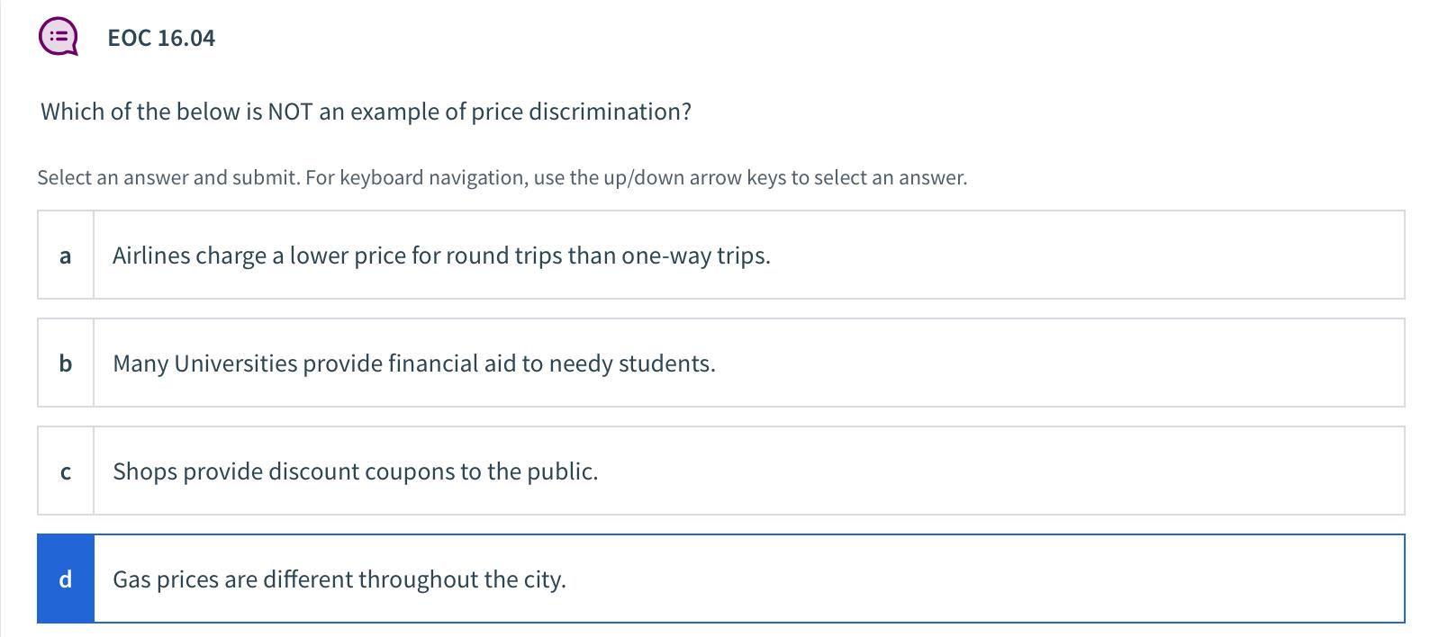 Solved . EOC 16.04 Which of the below is NOT an example of | Chegg.com