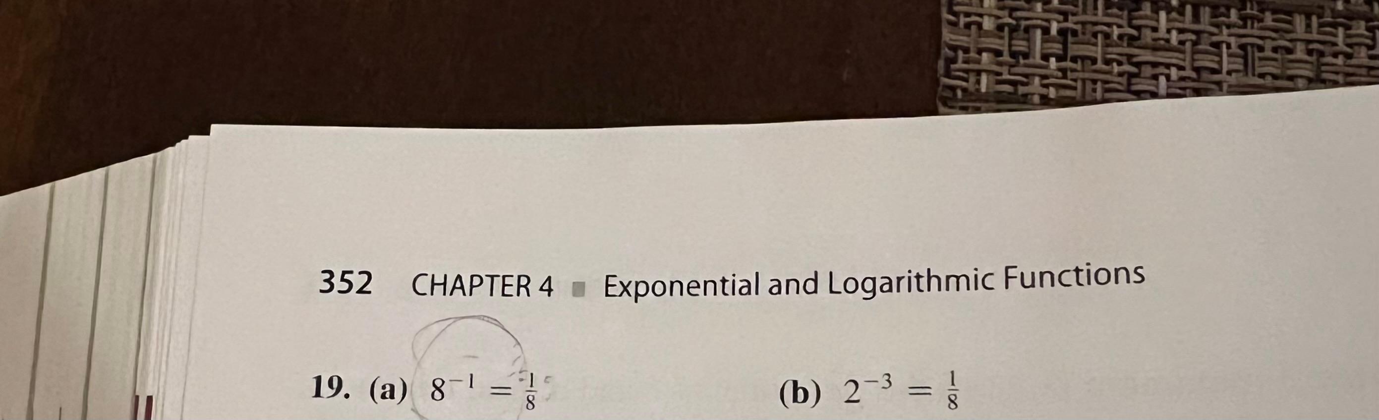 Solved 352 CHAPTER 4 Exponential and Logarithmic Functions | Chegg.com