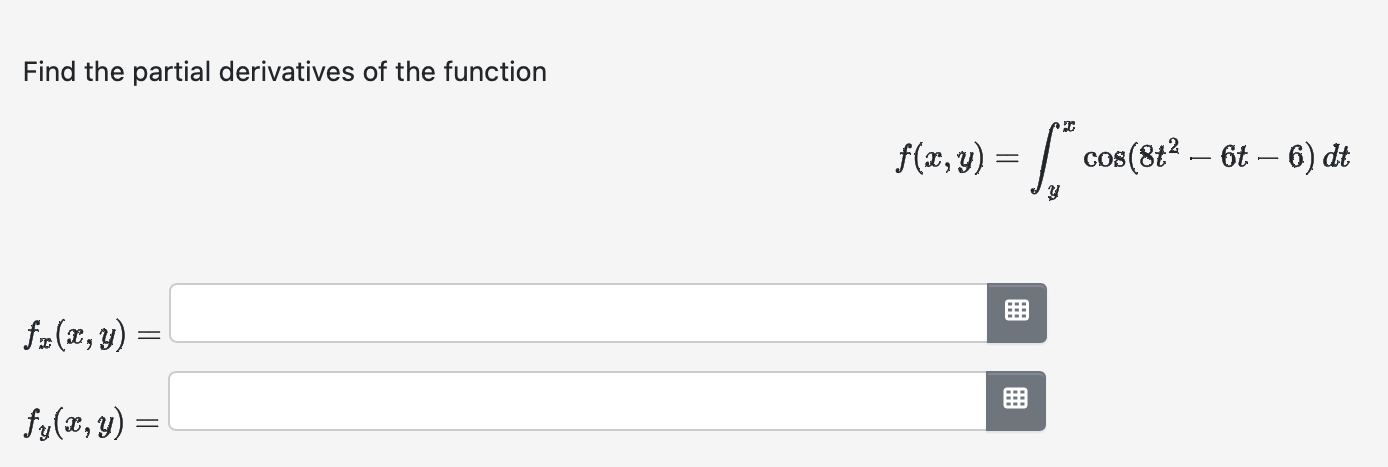 Solved Find the partial derivatives of the function | Chegg.com