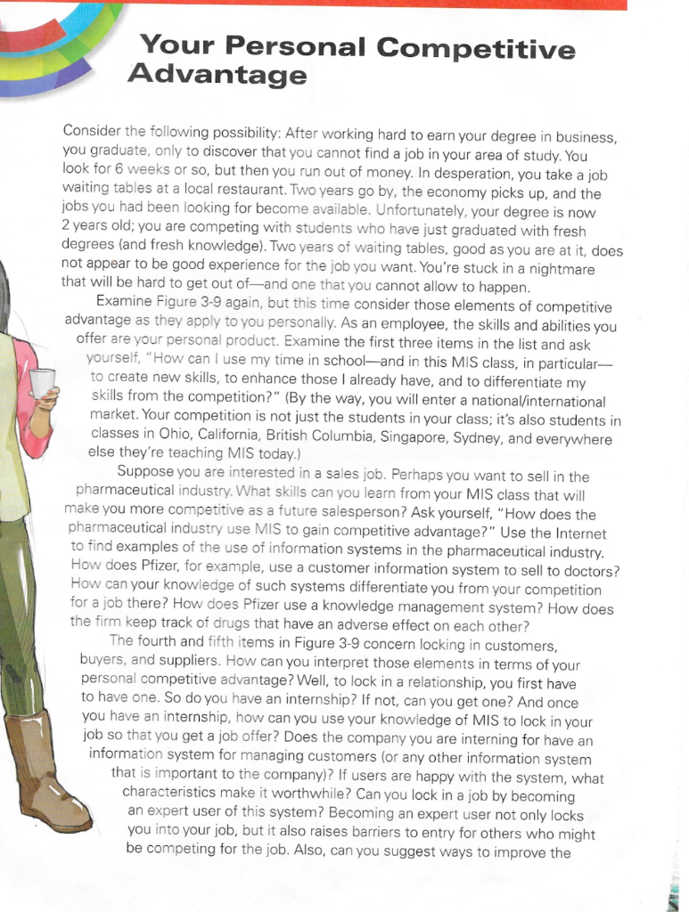 Solved Your Personal Competitive Advantage Consider the | Chegg.com