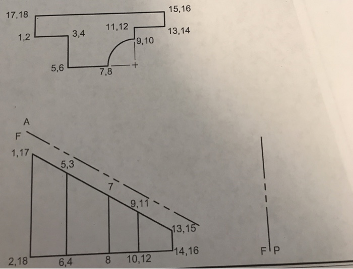 Solved Complete a side view and a partial auxiliary view | Chegg.com