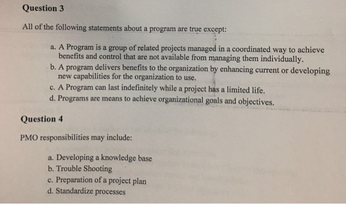 Solved Question3 All of the following statements about a | Chegg.com