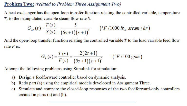 Solved Problem Two: (related to Problem Three Assignment | Chegg.com