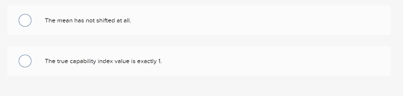 Solved You have just used the capability index (Cpk) | Chegg.com