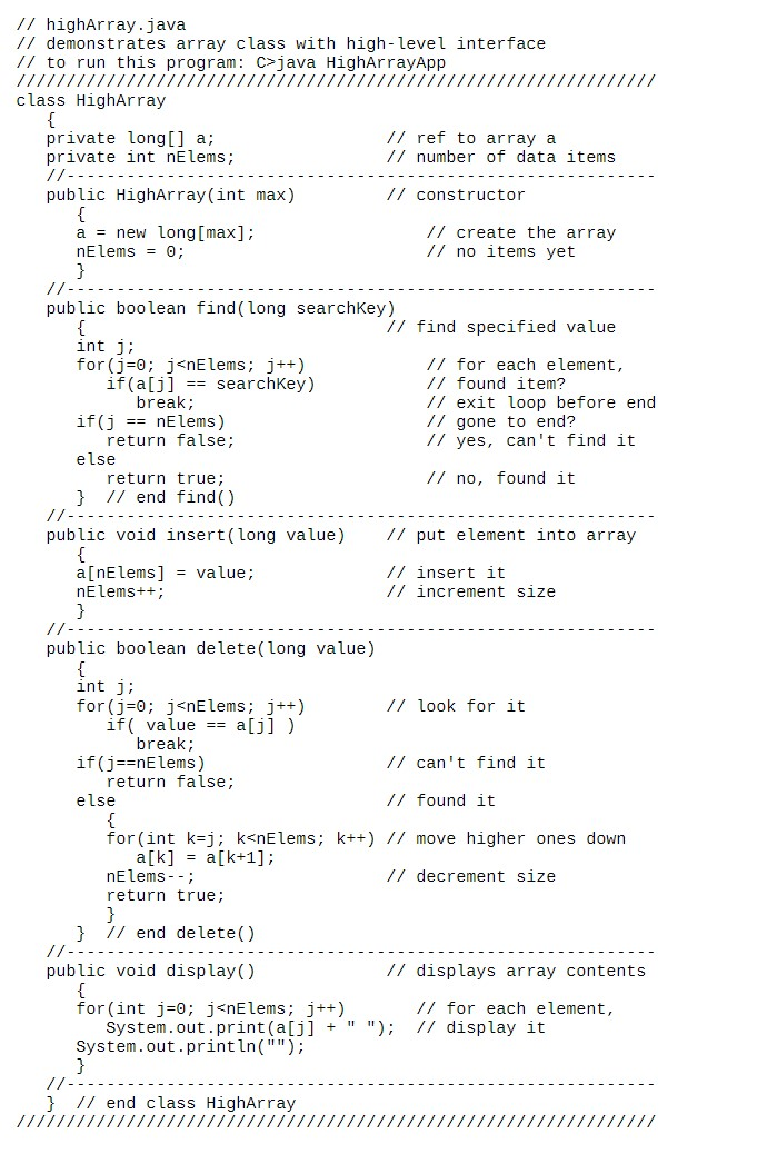 Solved Part 1) Use Chapter 2 of Lafore, Listing 2.3 "The | Chegg.com