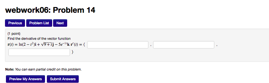Solved webwork06: Problem 14 Previous Problem List Next (1 | Chegg.com