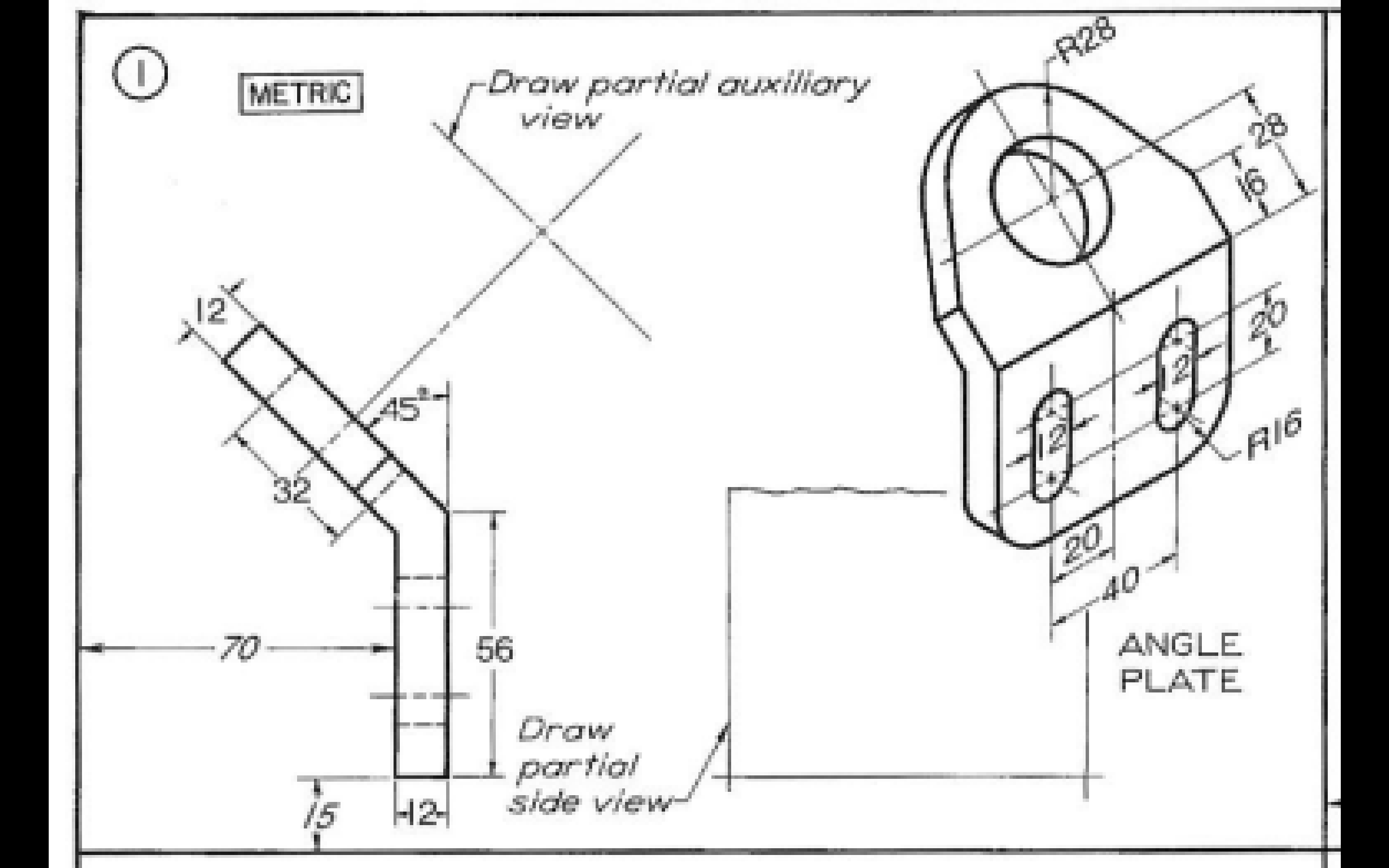 Solved Create a front, right side (lower part of break), and | Chegg.com