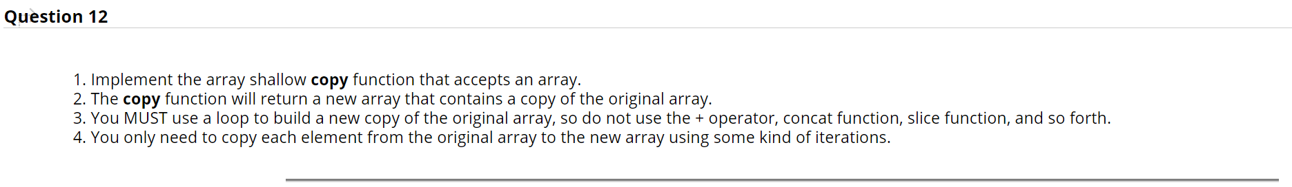 Solved Question 11 1. Implement the lastIndexOf function of | Chegg.com