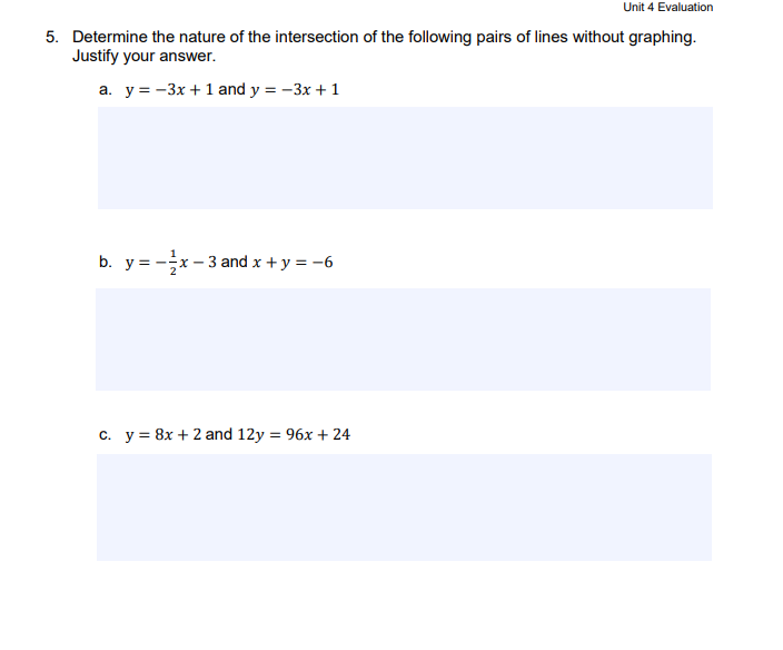 [Solved]: Determine the nature of the intersection of the