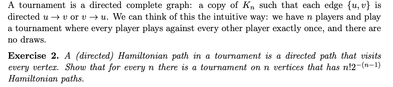 Solved A tournament is a directed complete graph: a copy of | Chegg.com