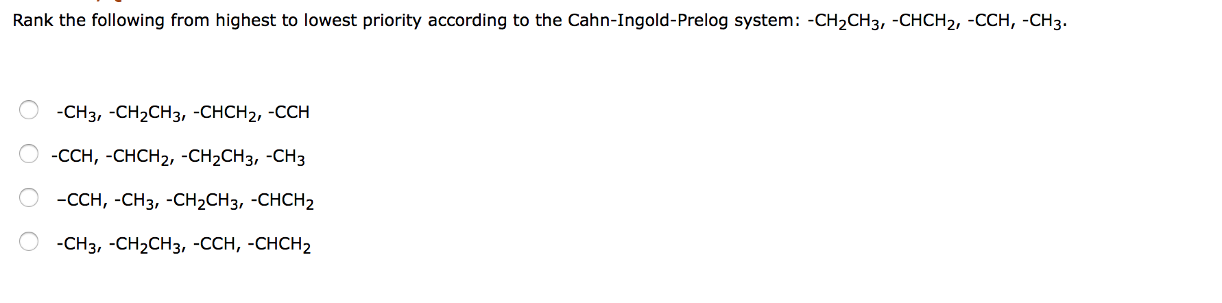 Solved Rank the following from highest to lowest priority | Chegg.com