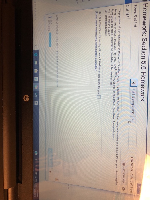 Solved Homework Section 5 6 Homework Score 0 Of 1 Pt