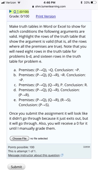 Solved 4:46 PM a ohm.lumenlearning.com Verizon 3396 Q1 | Chegg.com