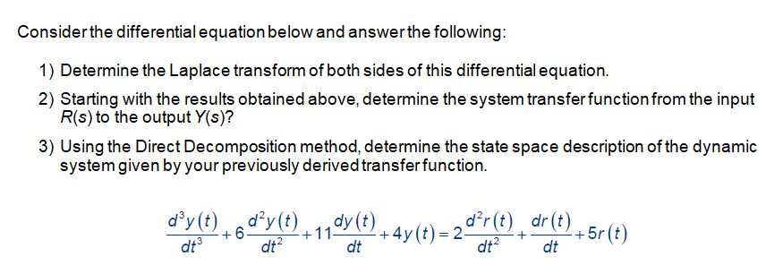 Solved Consider the differential equation below and | Chegg.com