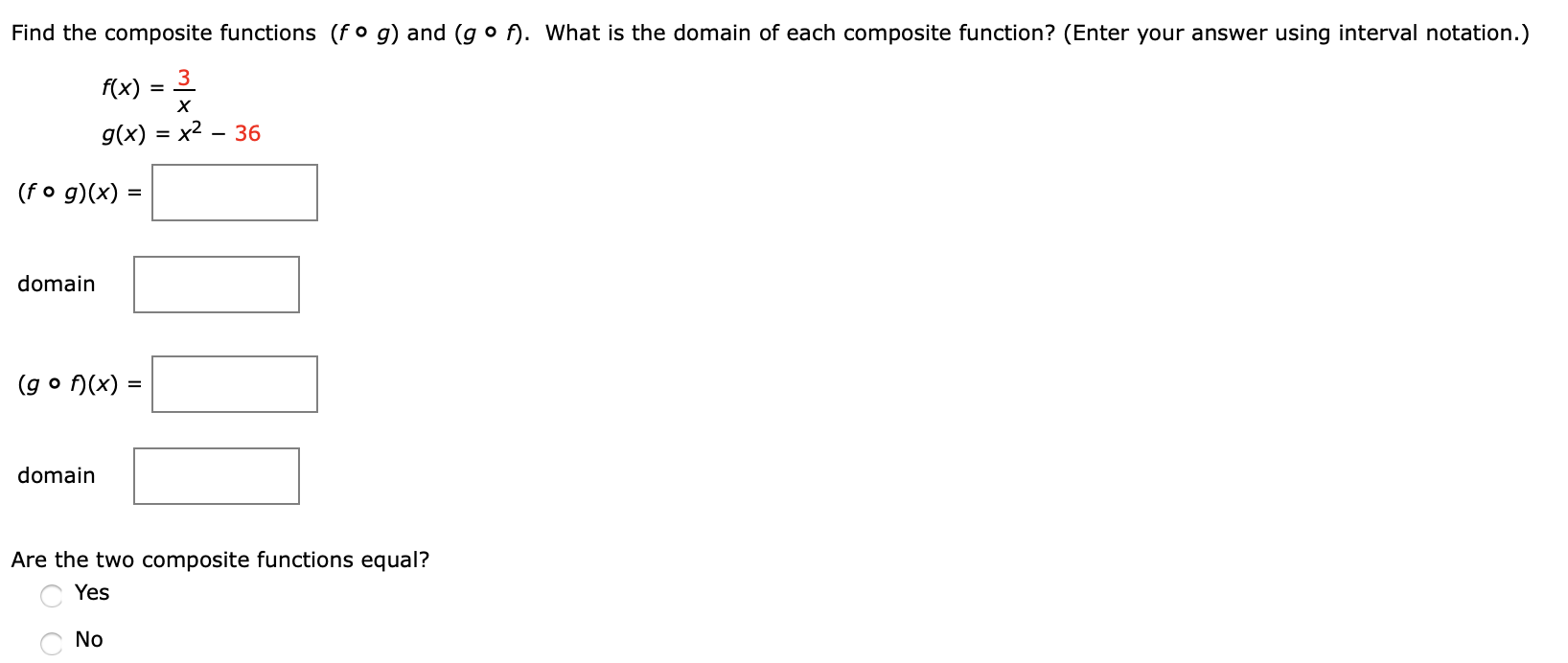 Solved Find The Composite Functions Fog And Gof What Is 4669