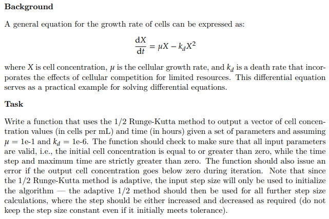 Solved Background A general equation for the growth rate of | Chegg.com