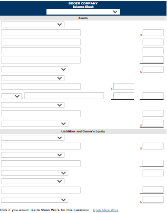 Solved Exercise 209 The financial statement columns of the | Chegg.com
