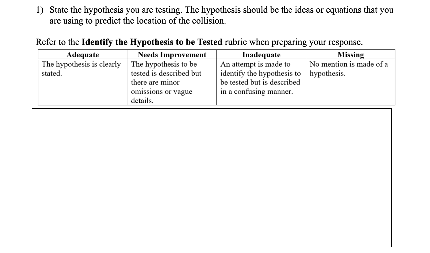 Solved The purpose of this experiment is to test the | Chegg.com