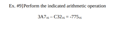 Solved Ex. #9]Perform the indicated arithmetic operation | Chegg.com