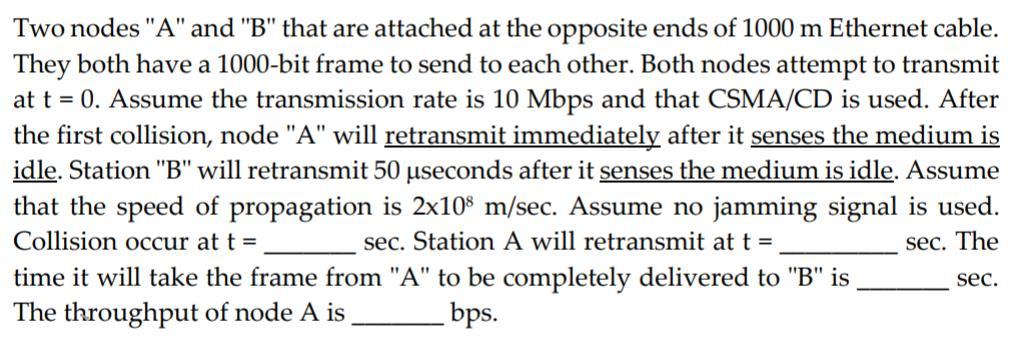 Solved Two nodes "A" and "B" that are attached at the | Chegg.com