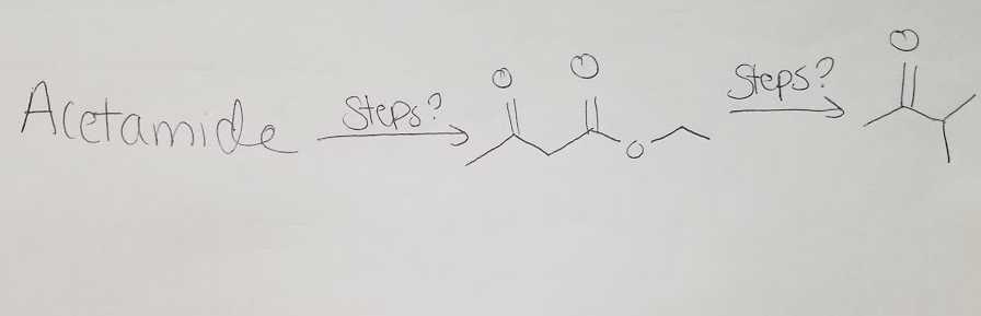 Solved o o Steps? Acetamide Steps? e steps | Chegg.com