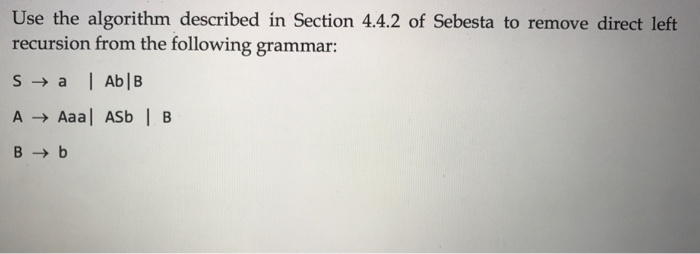Solved Use the algorithm described in Section 4.4.2 of | Chegg.com