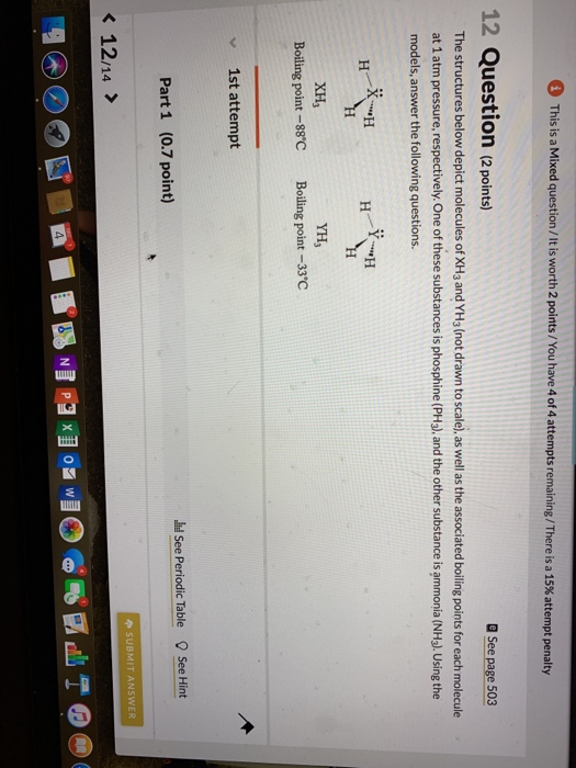 Solved Part 1 (0.7 point) d See Periodic Table See Hint | Chegg.com