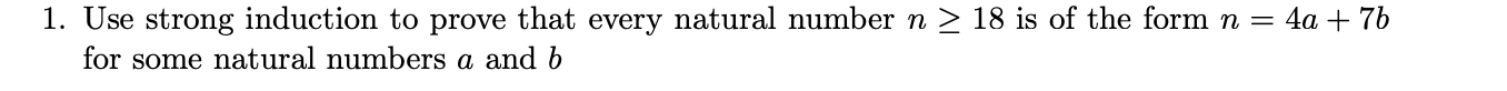 Solved Use strong induction to prove that every natural | Chegg.com