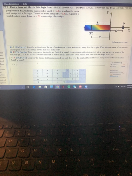 Solved Class Management HW i Electric Force and Electric | Chegg.com