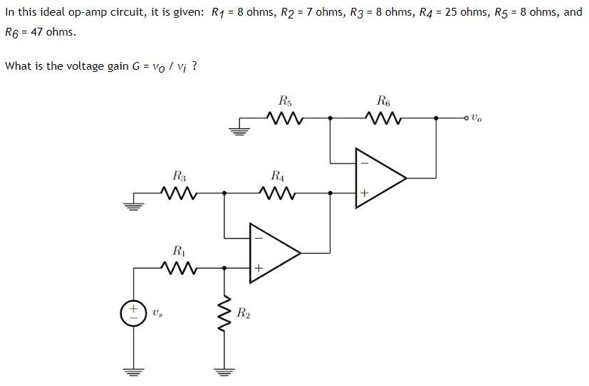 Solved In this ideal op-amp circuit, it is given: | Chegg.com