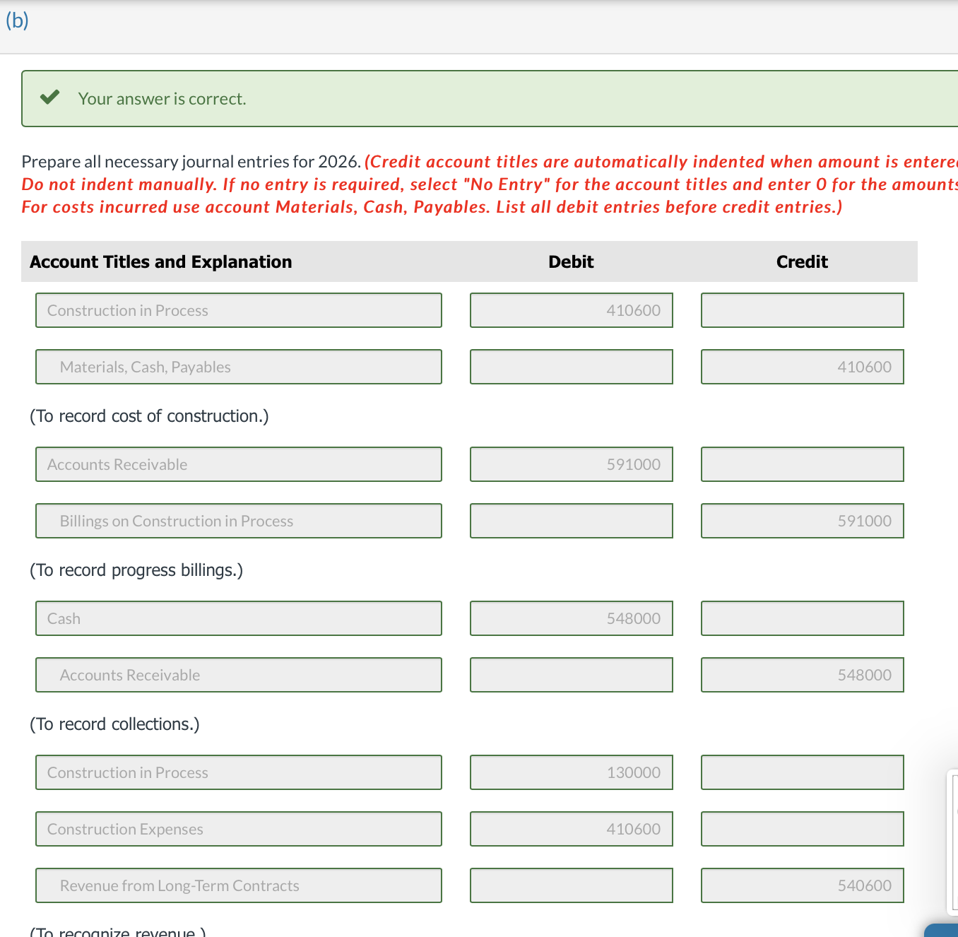 Solved Prepare all necessary journal entries for 2026. | Chegg.com