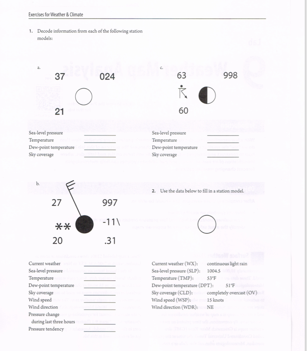 Solved 1. Decode information from each of the following | Chegg.com
