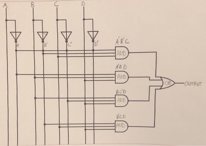Solved Need help! Trying to build a circuit for prime | Chegg.com