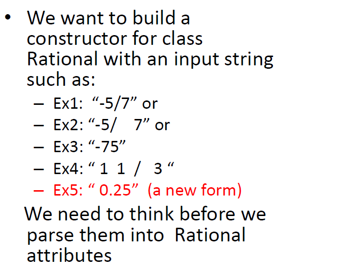 Solved We want to build a constructor for class Rational | Chegg.com