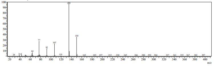 Solved Using the mass spectrum below for C9H10O2, identify | Chegg.com