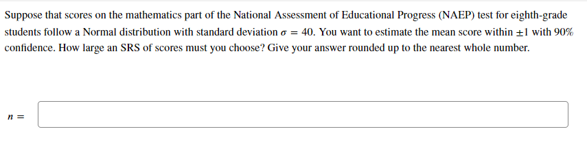Solved Suppose that scores on the mathematics part of the | Chegg.com