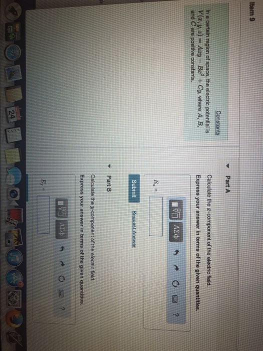 Solved Item 9 Constants Calculate the z-component of the | Chegg.com