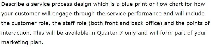 Solved Describe a service process design which is a blue | Chegg.com