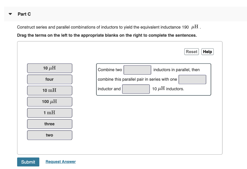 Solved Part B Use realistic inductor values from the | Chegg.com